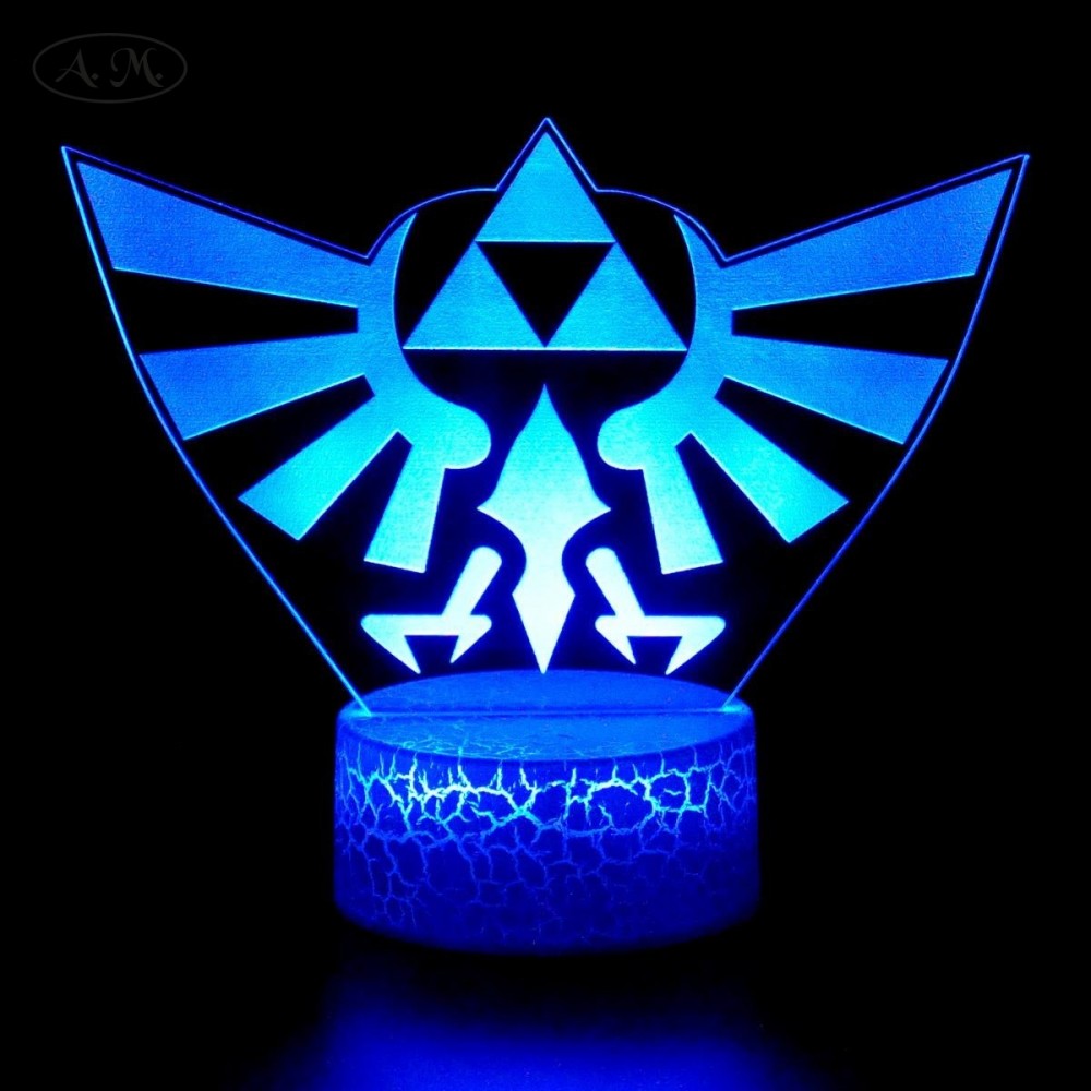 Lámpara led Zelda Trifuerza