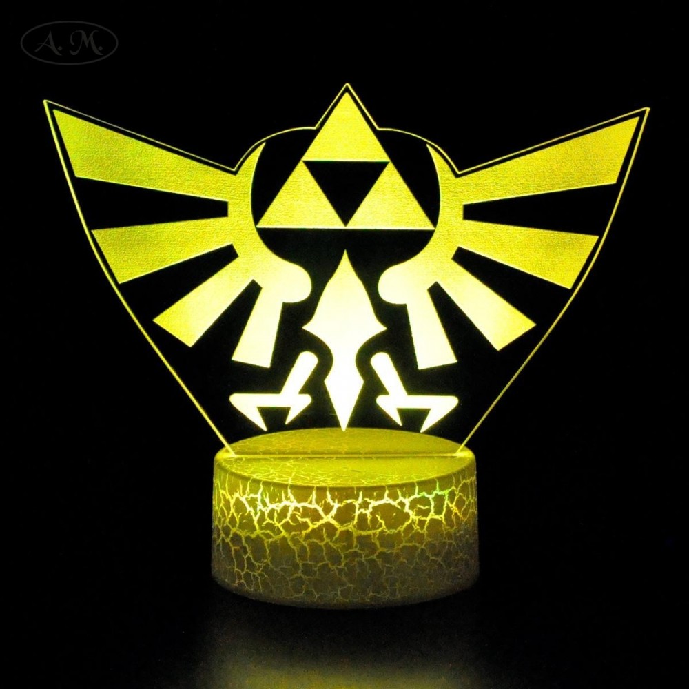 Lámpara led Zelda Trifuerza
